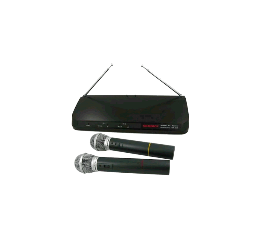 Sekaku Microphone WR 202R 1 Mic Handheld And 1 Mic Hands free 2Mic ...